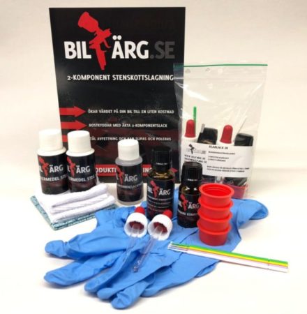 Lackstift för att laga stenskott i lacken | Bilfärg.se