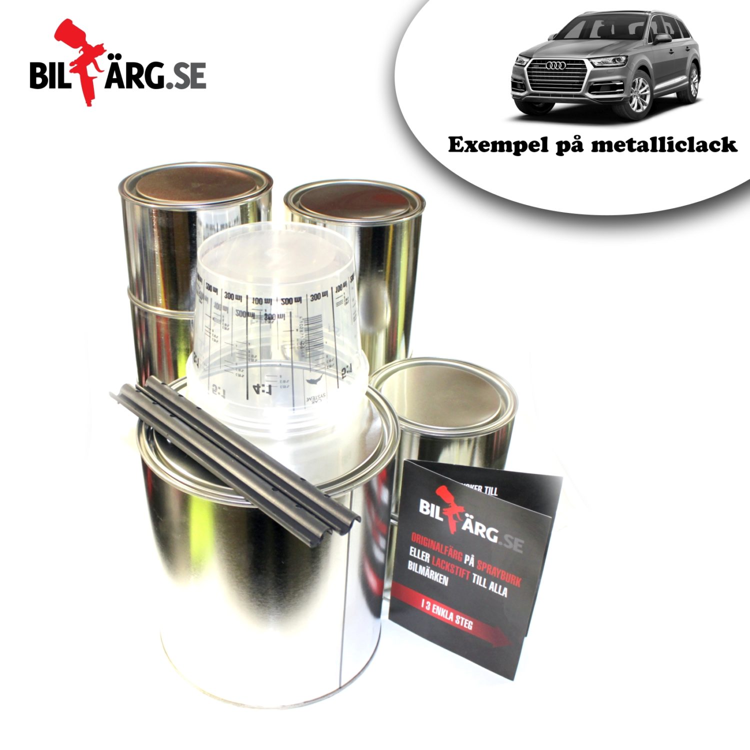 Billack metallic & solid till halva bilen | Bilfärg.se