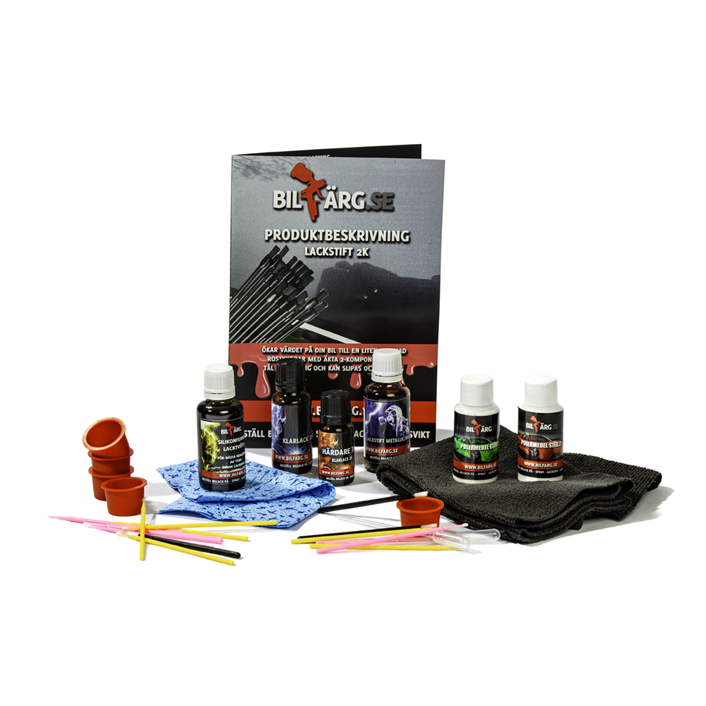 Lackstift för att laga stenskott i lacken | Bilfärg.se