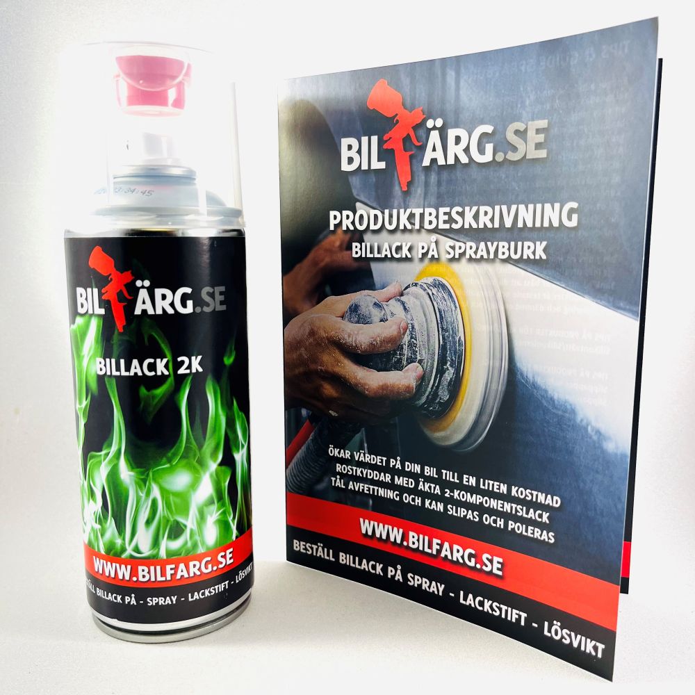 Billack på sprayburk Solid 2 komponent | Bilfärg.se