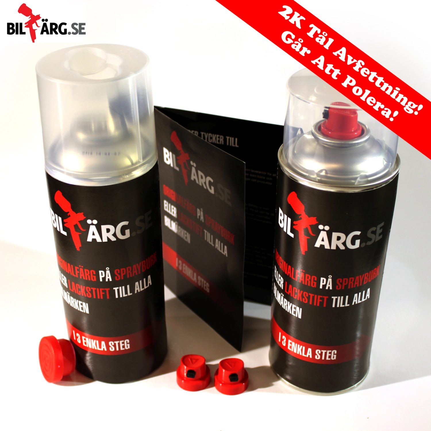 Billack på sprayburk kit 2k för metallic & alla lacker | Bilfärg.se
