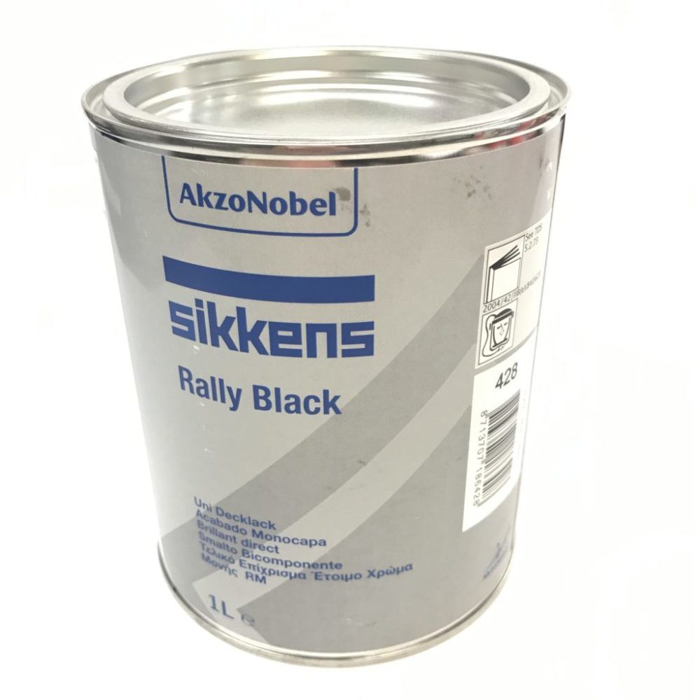 Sikkens rally black svart matt 1L | Bilfärg.se
