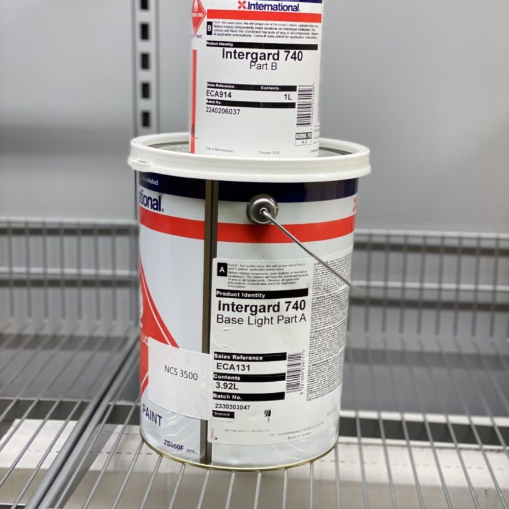 Golvfärg Epoxy 2-komponent ljusgrå NCS 2500-n Grå | Bilfärg.se